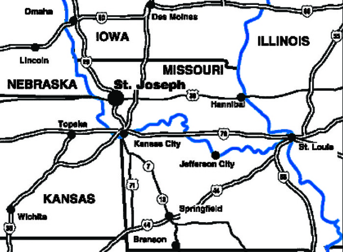new map copy | St. Joseph, MO Convention & Visitors Bureau